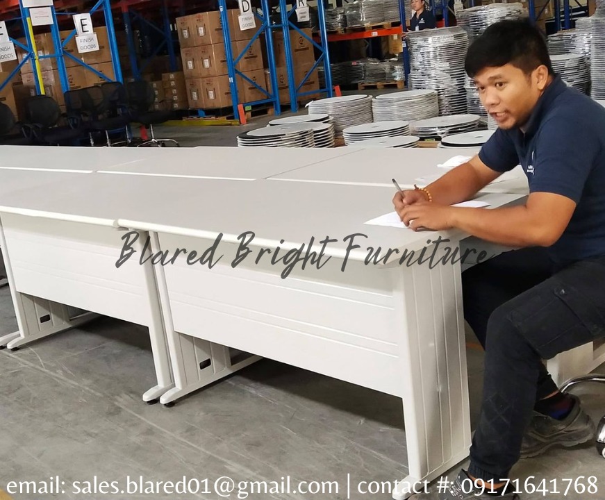 steel legs office staff manager freestanding table | PARTITION CUBICLE ...