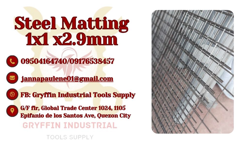 Steel Matting 1x1 x2.9mm, Commercial & Industrial, Industrial Equipment ...