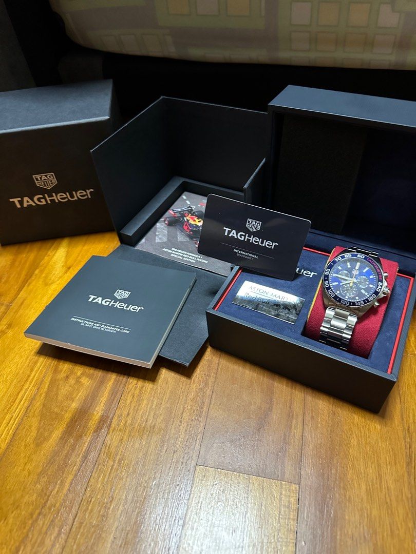 Tag heuer red bull f1 watch, Luxury, Watches on Carousell