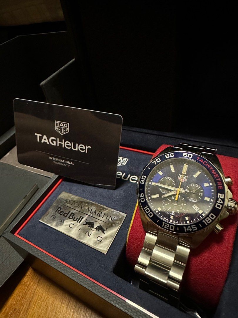 Tag heuer red bull f1 watch, Luxury, Watches on Carousell