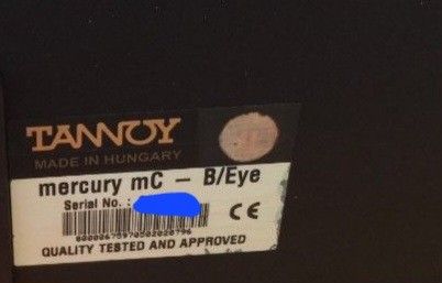 TANNOY SPEAKERS Mercury Mc B/Eye, Audio, Soundbars, Speakers ...