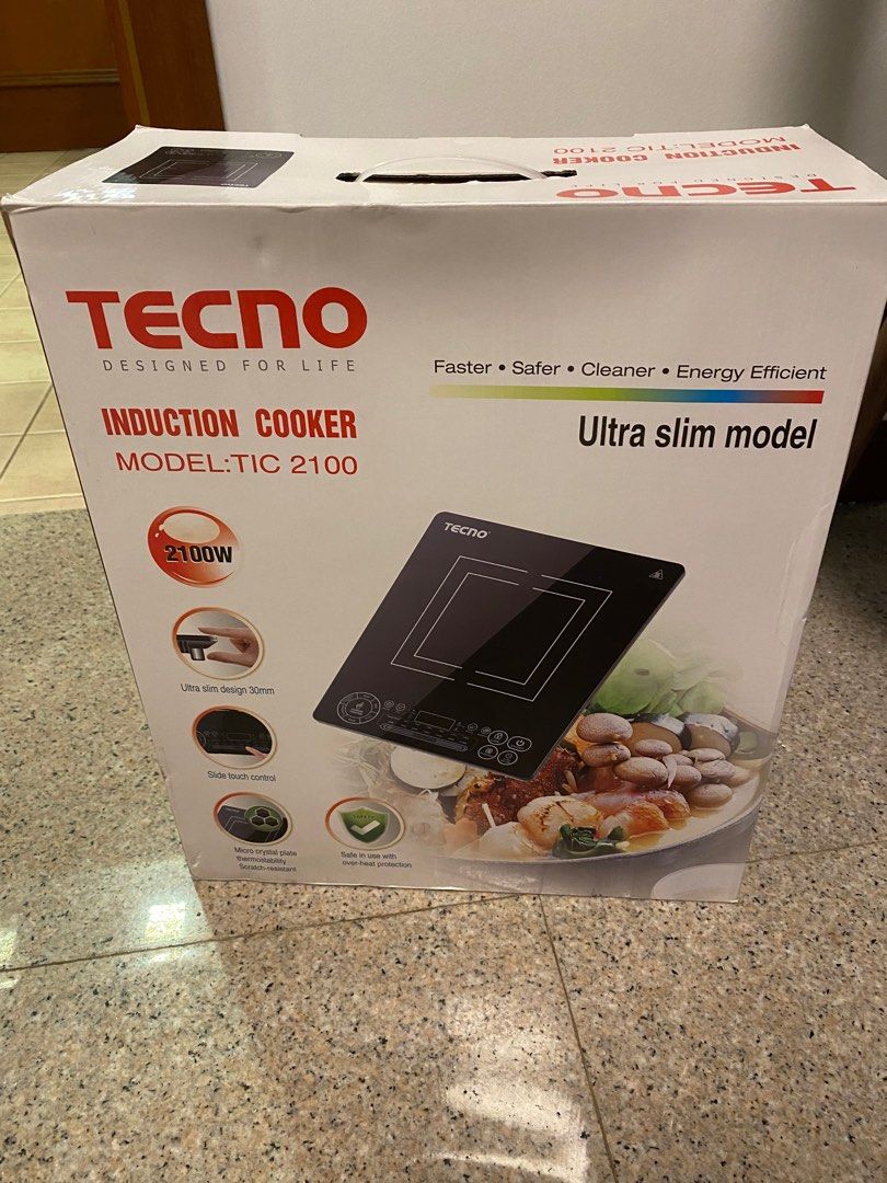 Tecno induction cooker (ultra slim model) TIC 2100, TV & Home ...