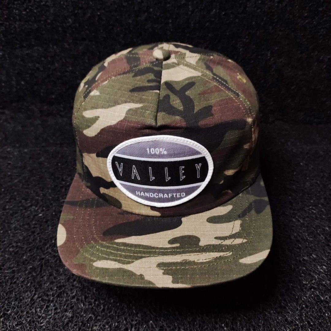 THE VALLEY CAMO PANEL CAP, Men's Fashion, Watches & Accessories, Caps ...