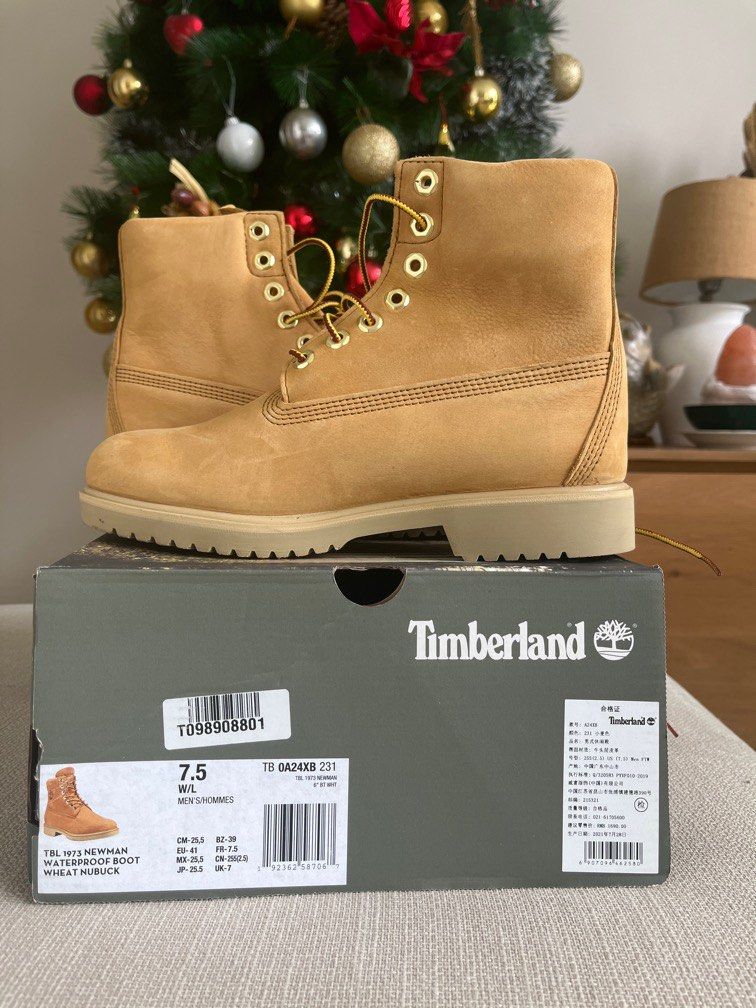 Timberland 1973 NEWMAN waterproof boot wheat Nubuck, Men's Fashion ...