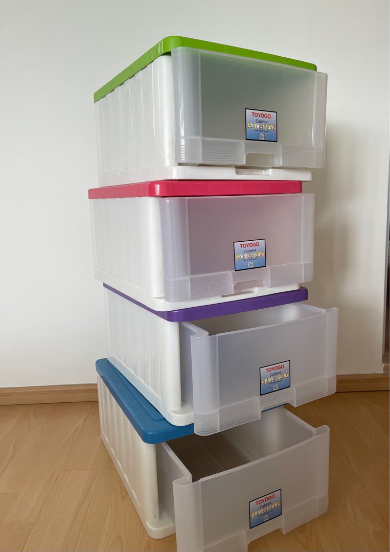 Toyogo Stackable Storage Boxes, Furniture & Home Living, Home ...