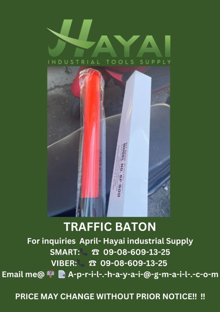 Traffic baton, Commercial & Industrial, Construction Tools & Equipment ...