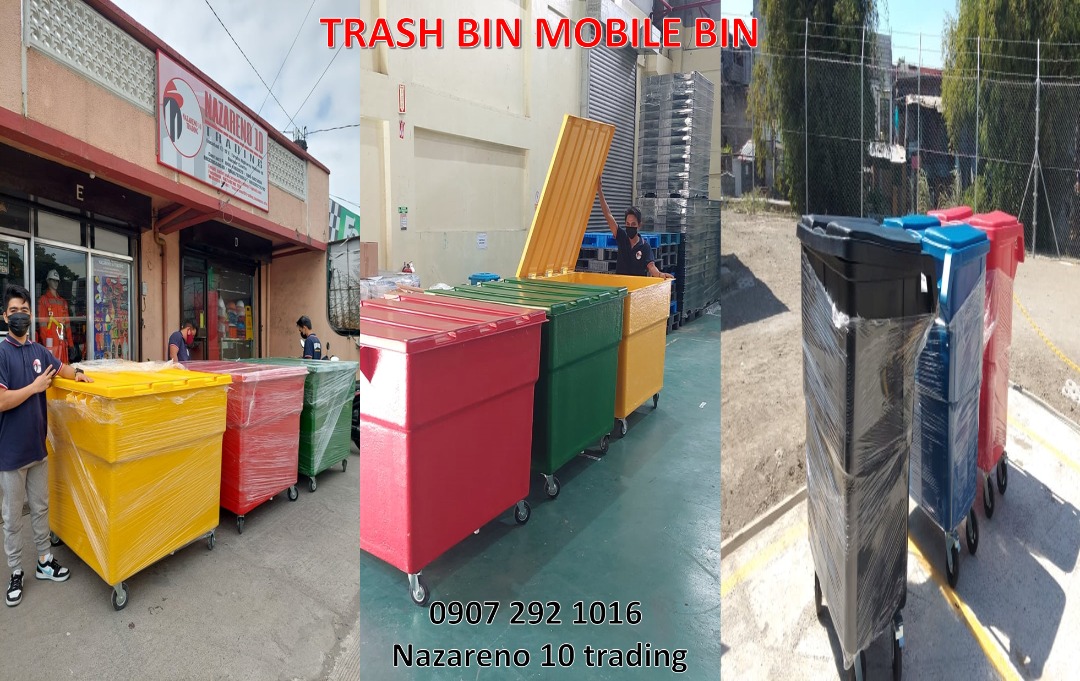 Trash bin 642 Mobile bin, Furniture & Home Living, Cleaning & Homecare ...