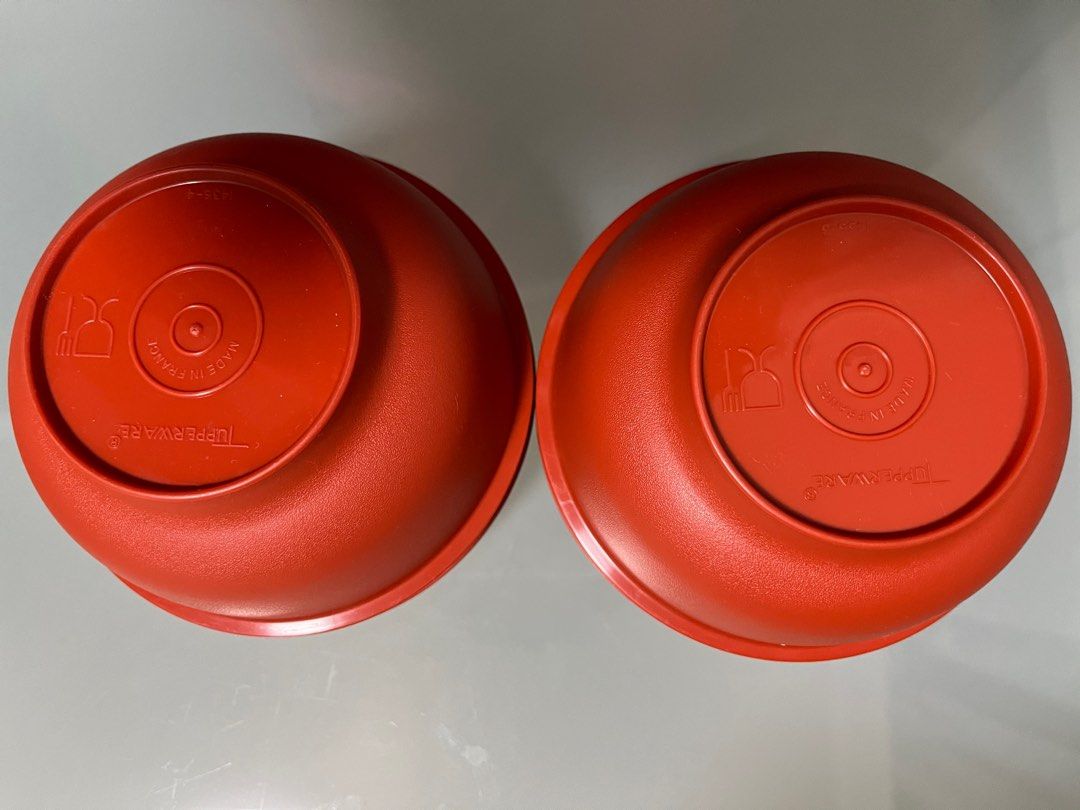 Tupperware Snack Serving Bowls Set of 2 With Lid, Furniture & Home ...