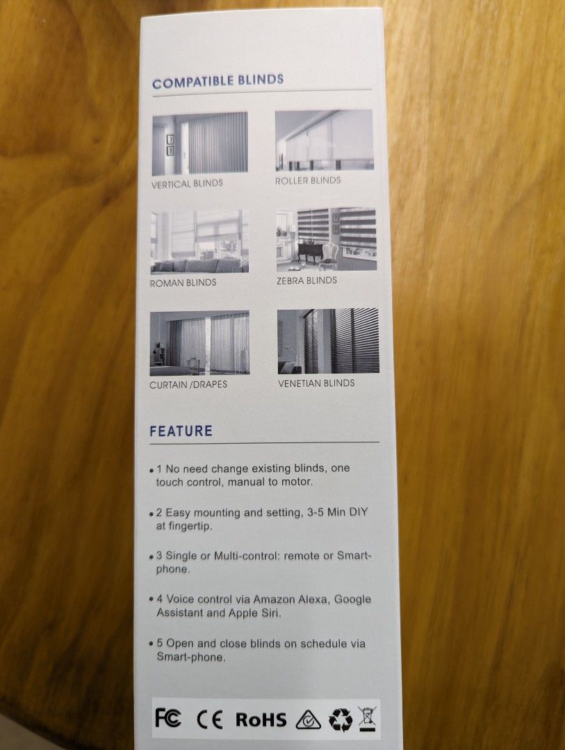 Tuya smart blind motor (with backup battery AC), Furniture & Home ...