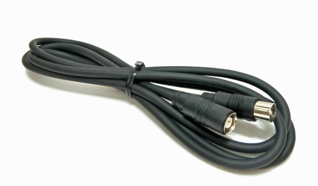 UHF VHF RF TV Antenna Ariel Cable plug to Socket Male to Female Cable ...