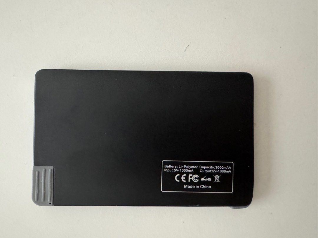 Unbranded Slim Power Bank 3000 mAh, Mobile Phones & Gadgets, Mobile ...