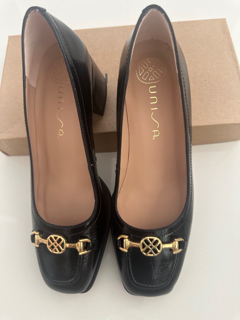 Unisa Moby-Gardena Black shoes, Women's Fashion, Footwear, Heels on ...