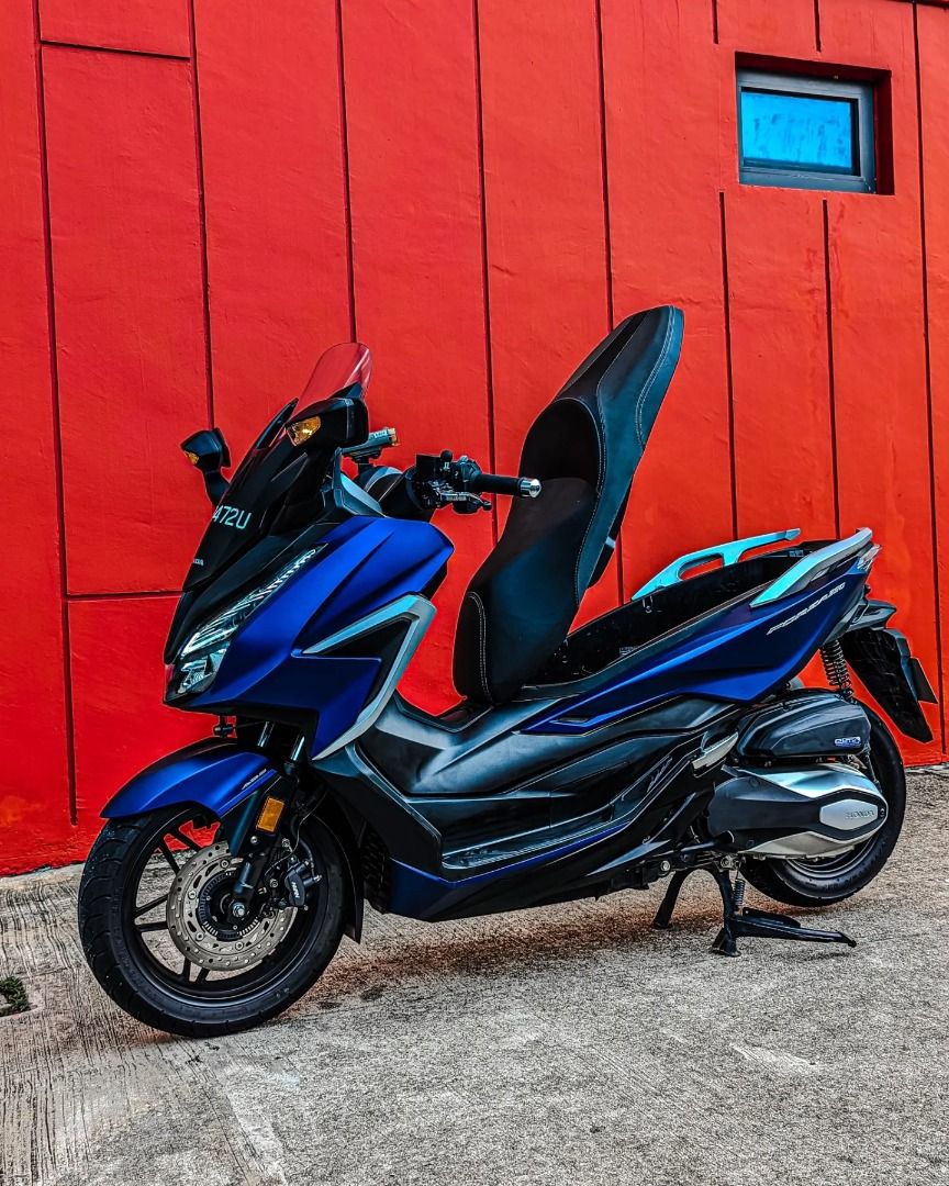 Honda Forza 350 Matte Pearl Pacific Blue, Motorcycles, Motorcycles for ...