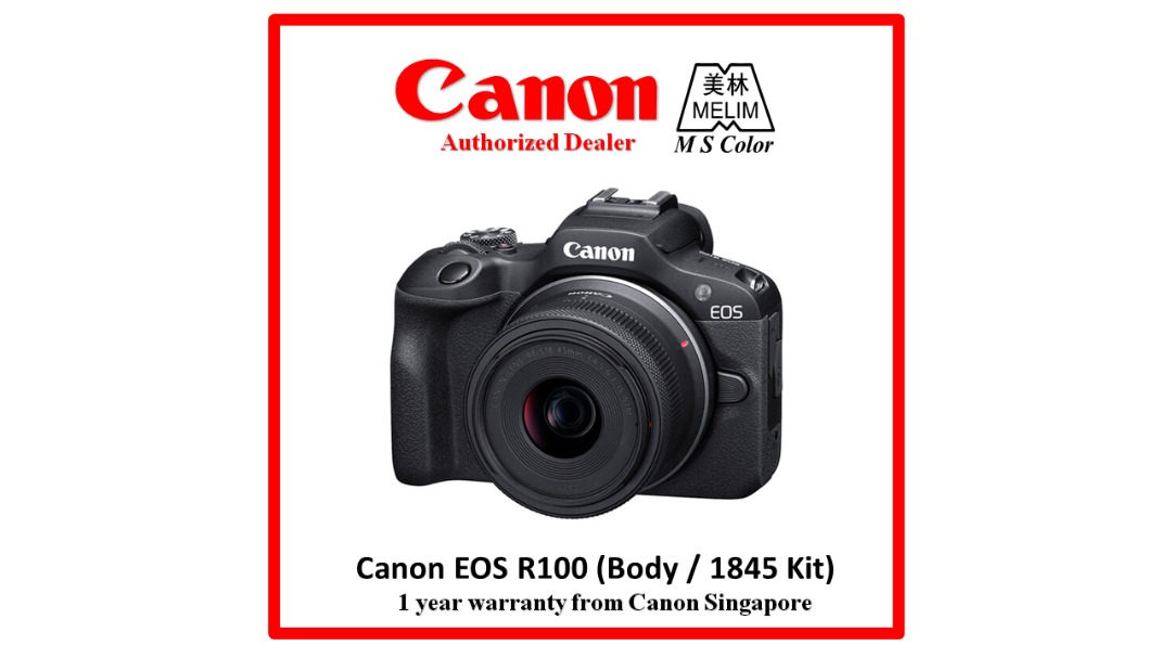 [VALUE BUY] Canon EOS R100 Mirrorless Camera | 24.2MP APS-C CMOS ...