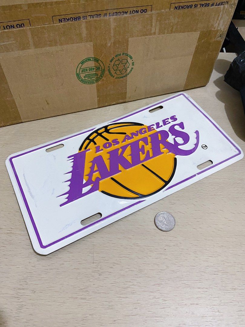 (Vintage) 80’s Los Angeles Lakers - NBA Basketball - Metal License ...