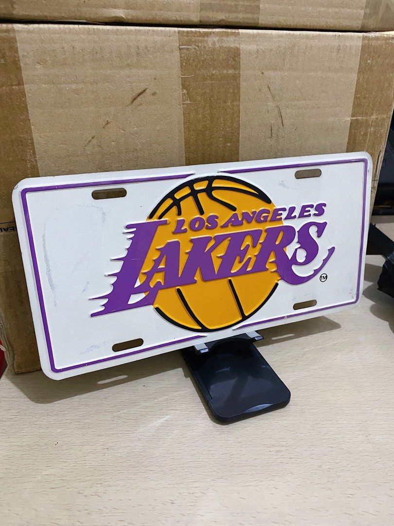 (Vintage) 80’s Los Angeles Lakers - NBA Basketball - Metal License ...