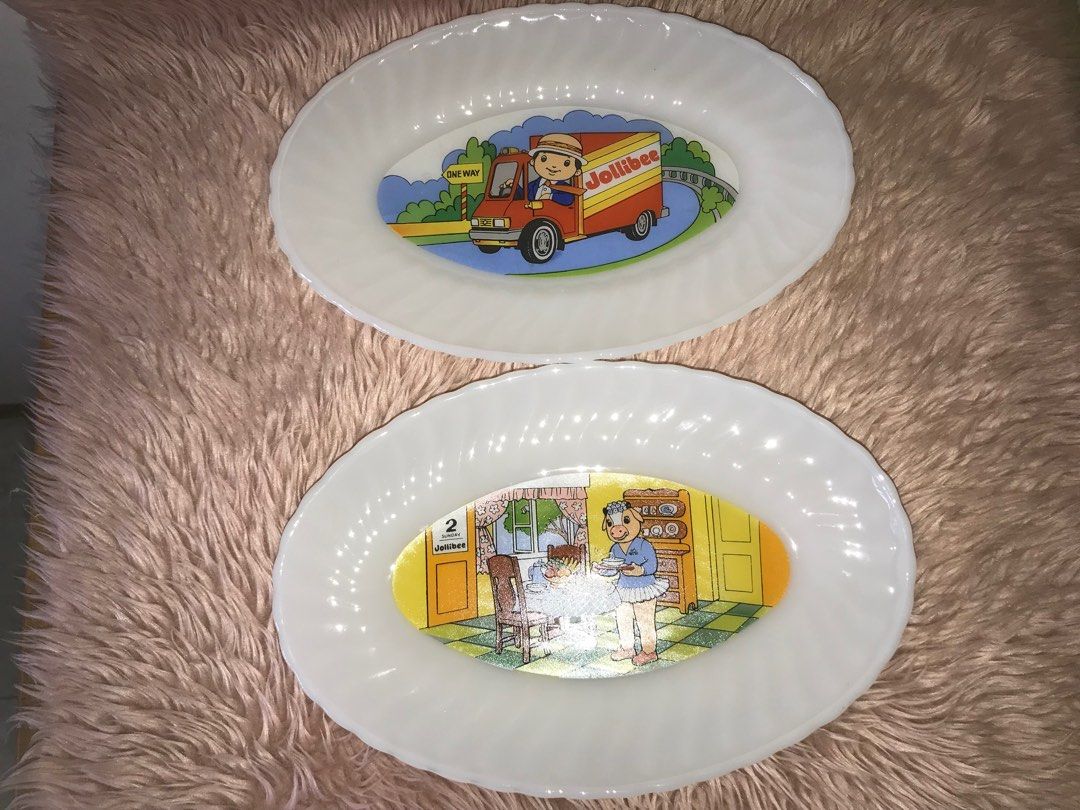 Vintage Jollibee Oval Plates, Hobbies & Toys, Memorabilia ...