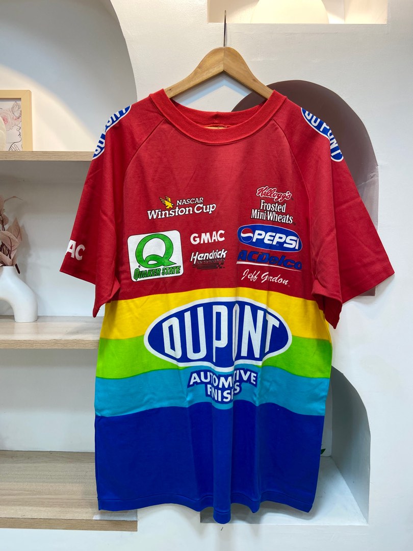 Vintage Nascar Jeff Gordon Dupont, Men's Fashion, Tops & Sets, Tshirts ...
