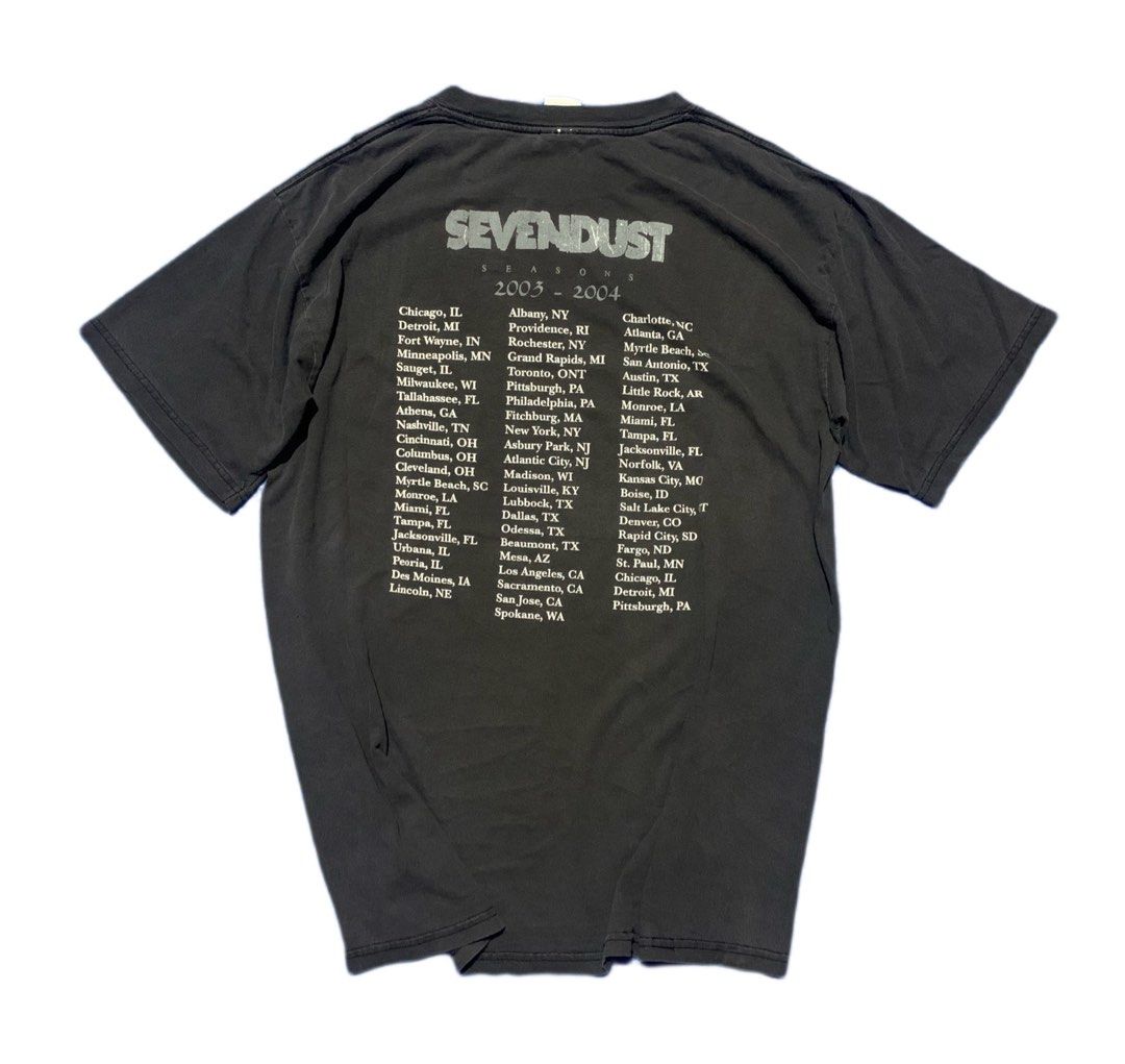Vintage SEVENDUST 2003-2004 tour rare as effff, Men's Fashion, Tops ...