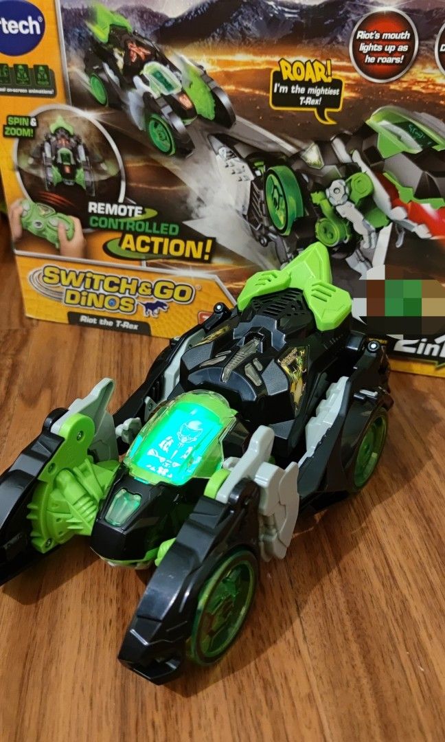 Vtech Switch n Go Dinos (Riot the T-rex), Hobbies & Toys, Toys & Games ...