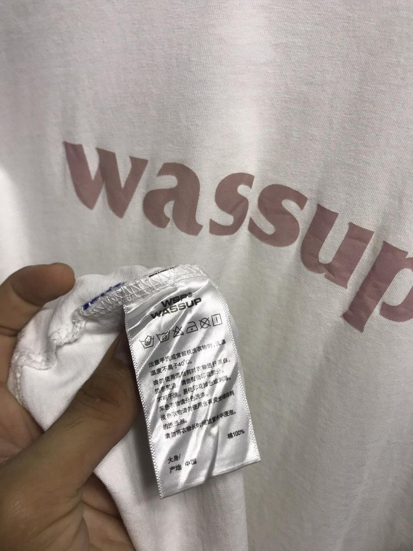 WASSUP LOGO BASIC TEE, Men's Fashion, Tops & Sets, Tshirts & Polo ...
