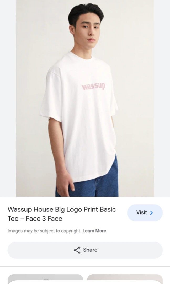 WASSUP LOGO BASIC TEE, Men's Fashion, Tops & Sets, Tshirts & Polo ...