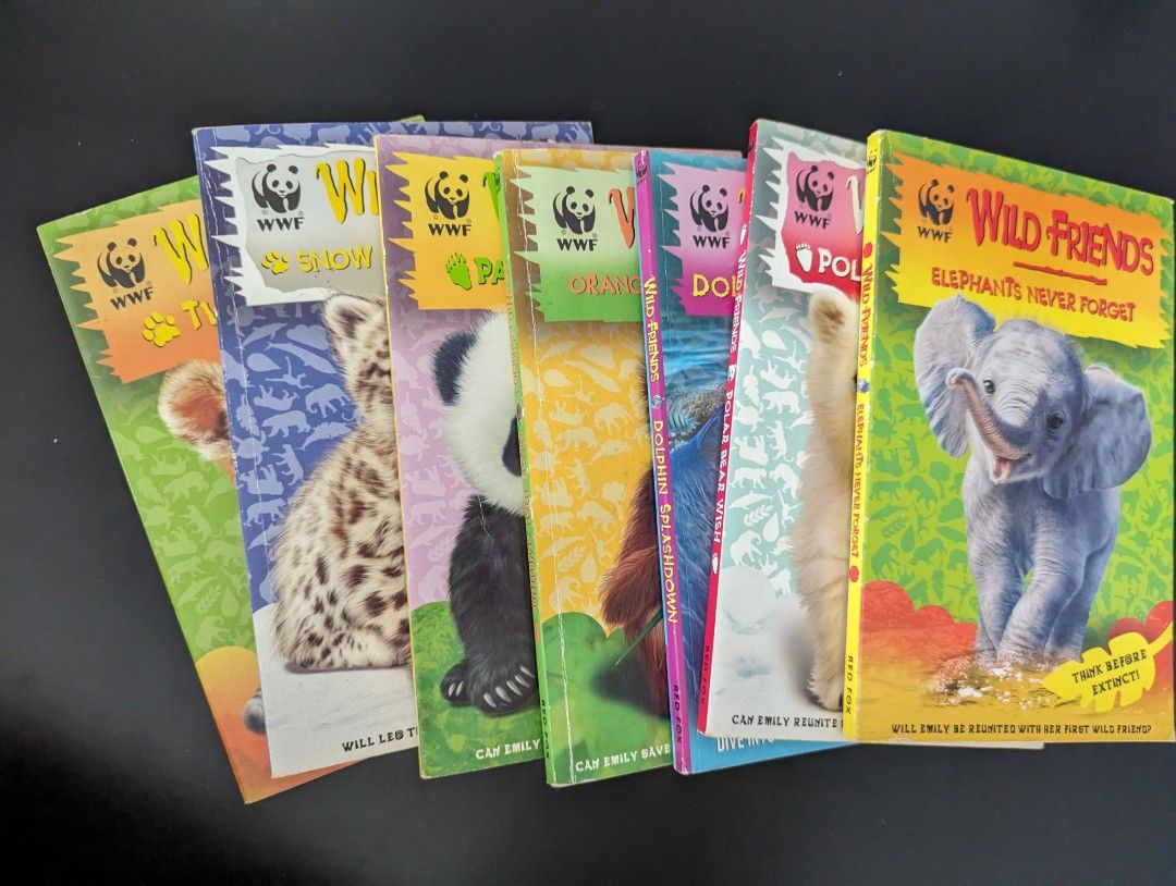 WWF Wild Friends Series set of 7 books - limited, Hobbies & Toys, Books ...