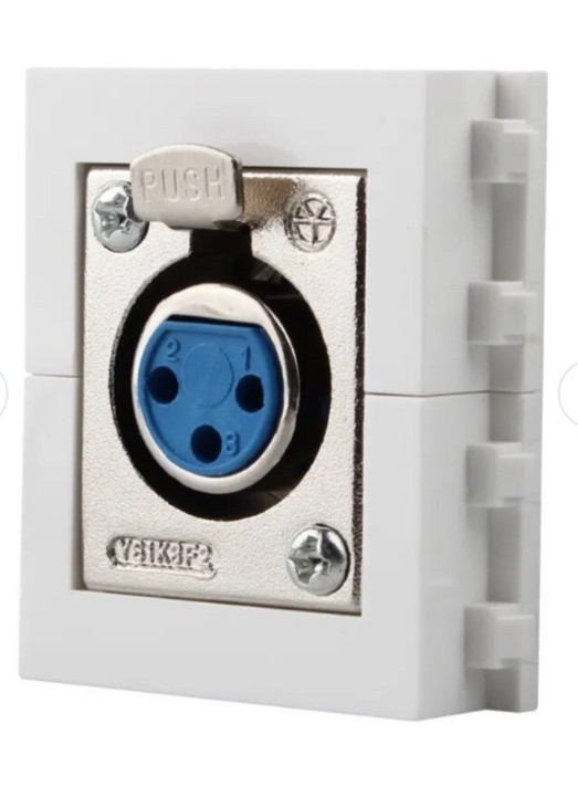 XLR Female Wall Faceplate, Computers & Tech, Office & Business ...