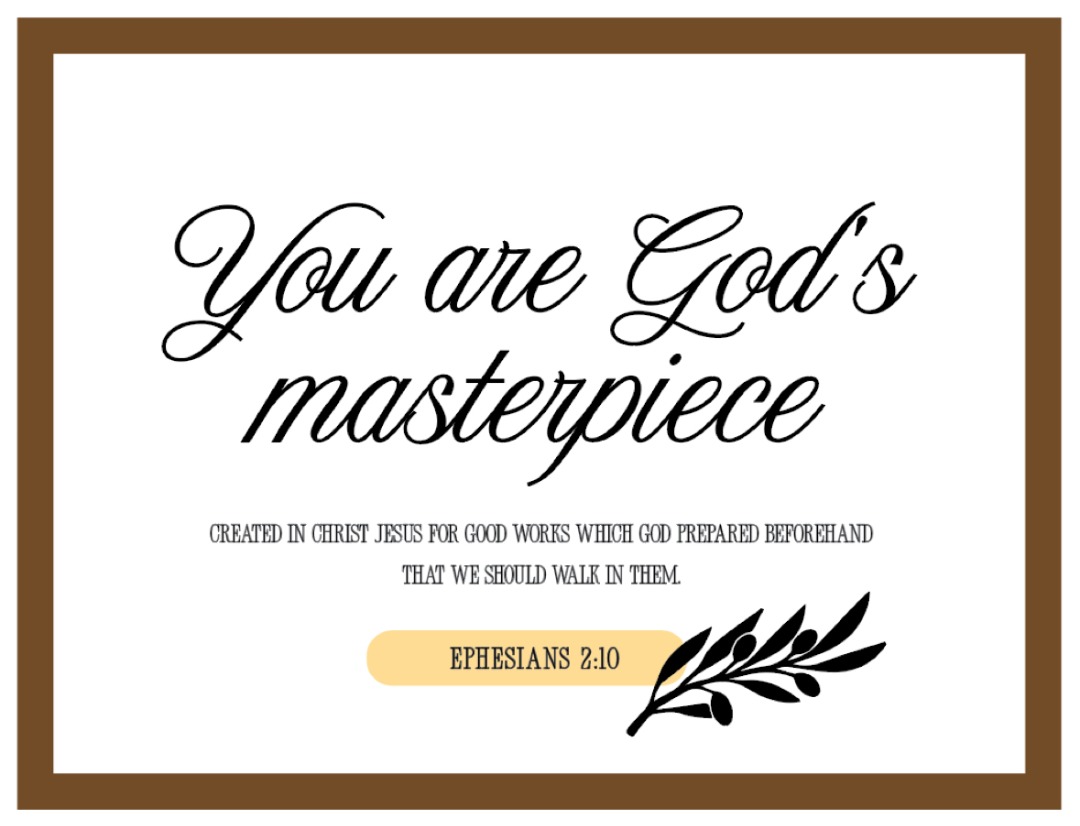 You Are God's Masterpiece Plaque, Furniture & Home Living, Home Decor ...