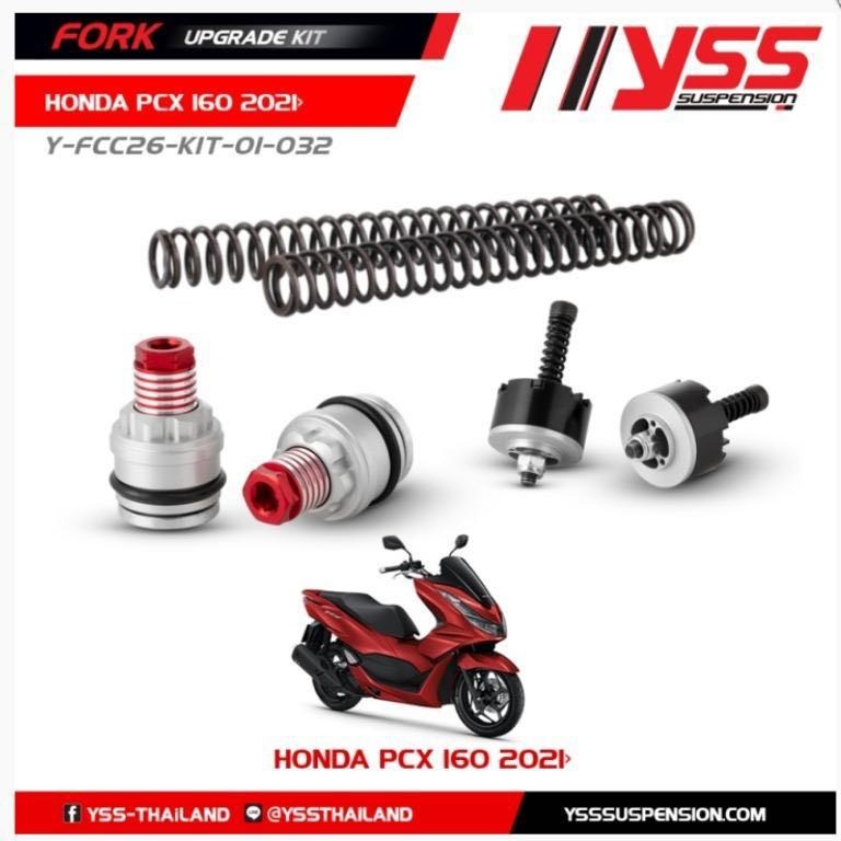 YSS FORK UPGRADE KIT HONDA PCX 160, Motorcycles, Motorcycle Accessories ...