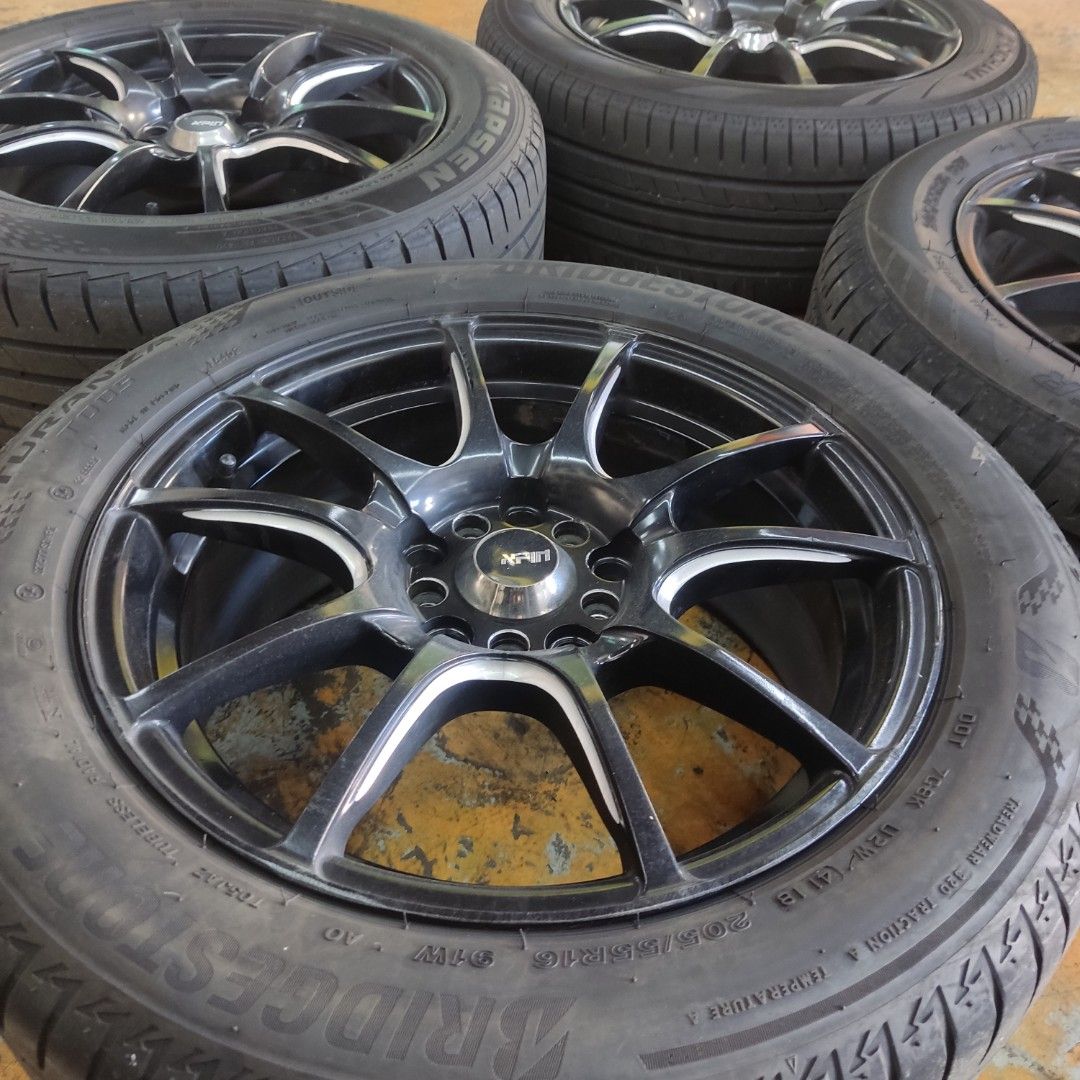 16 inch Sport rims With tyres, Car Accessories, Tyres & Rims on Carousell