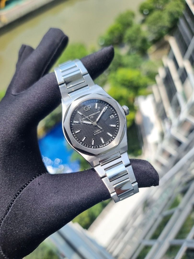 [2022] GIRARD PERREGAUX GP LAUREATO BLACK DIAL 81010-11-634-11A 81010 ...