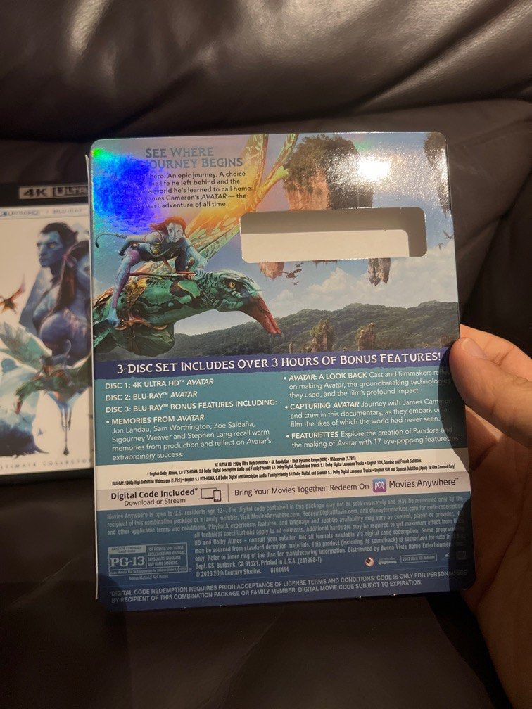 (2023)(3 discs) Avatar 4K Ultra HD UHD - Blu-ray ( Bluray ), Hobbies ...