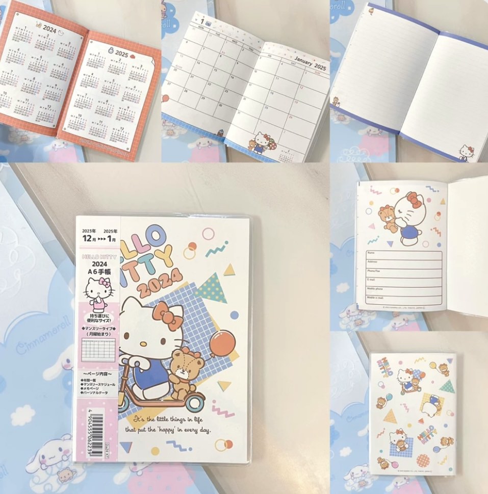 2024 Hello Kitty A6 Planner, Hobbies & Toys, Stationery & Craft ...