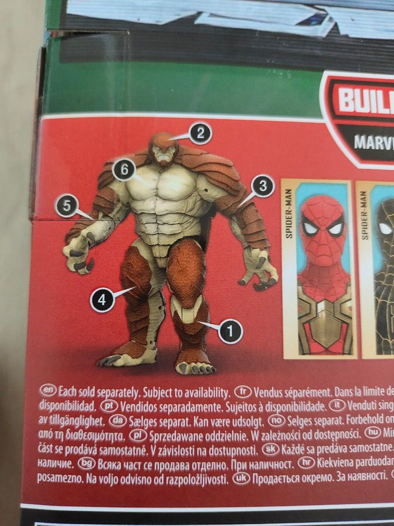 左手 Left Arm Marvel Armadillo Marvel Legends Spider-man Hasbro, 興趣及遊戲 ...