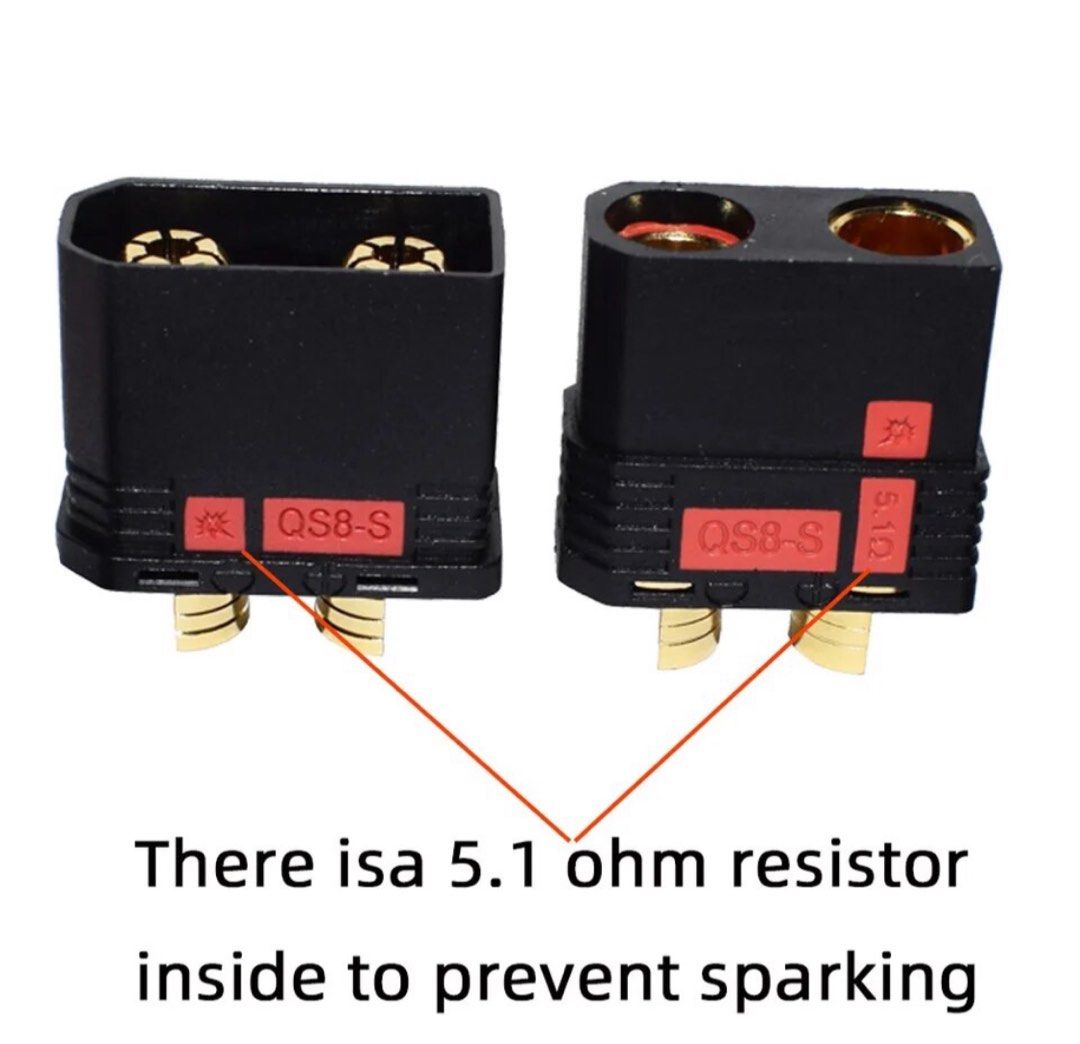* QS8-S Connector Male and Female Kit RC Battery ESC QS8-S Heavy Duty Battery Connector Anti ...