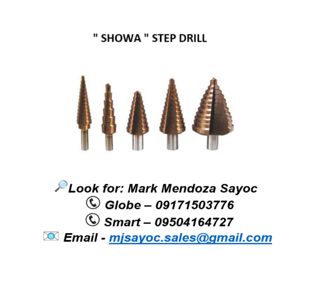 " SHOWA " STEP DRILL, Commercial & Industrial, Construction Tools & Equipment on Carousell