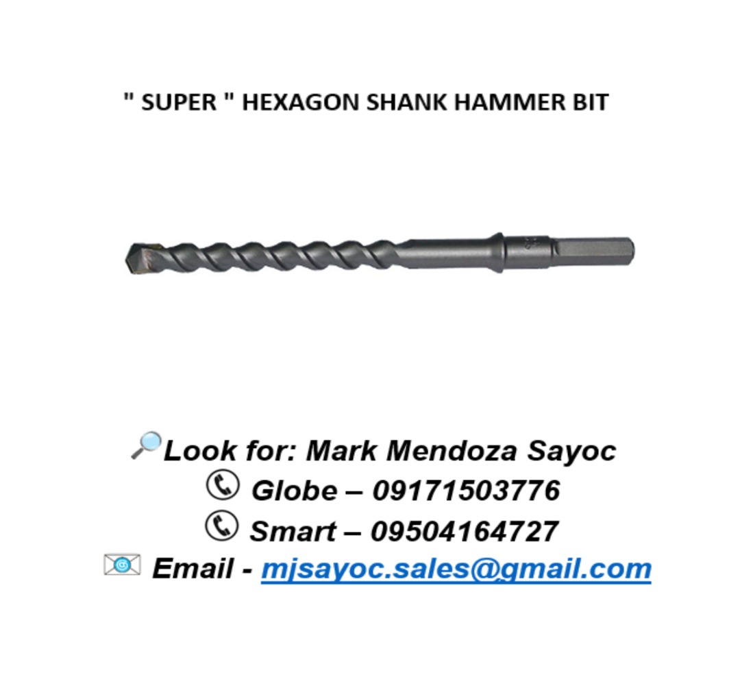 " SUPER " HEXAGON SHANK HAMMER BIT, Commercial & Industrial ...