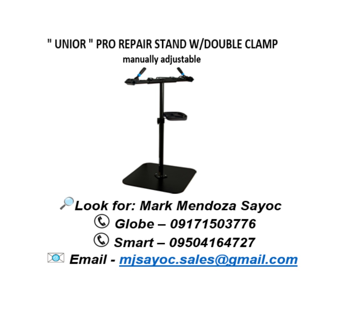 " UNIOR " PRO REPAIR STAND W/DOUBLE CLAMP manually adjustable ...
