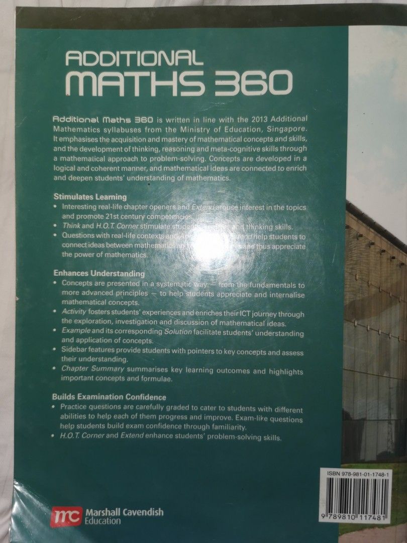 Additional Maths 360 Amaths Olevel, Hobbies & Toys, Books & Magazines ...