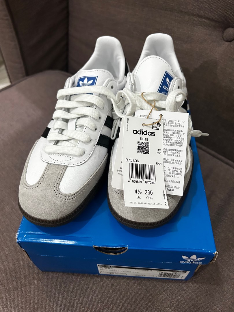 ADIDAS SAMBA OG WHITE US WMNS 6, Men's Fashion, Footwear, Sneakers on ...