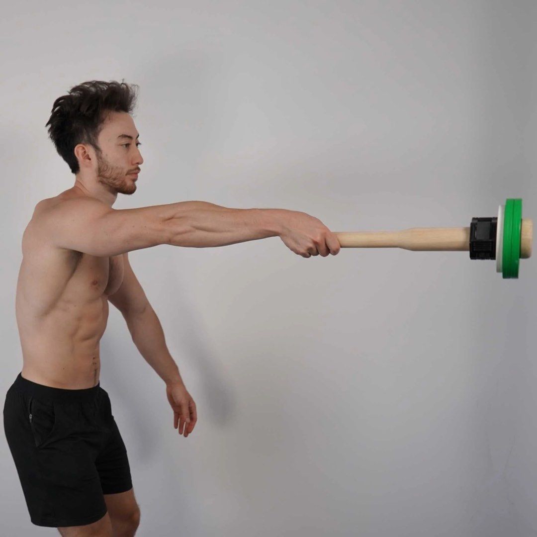 Adjustable Clubbell (plate loaded wooden club ), Sports Equipment ...