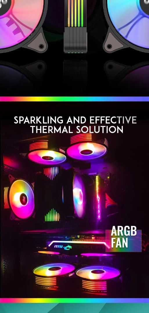 Aigo AR12 Computer CPU Desktop Case Fan Ventoinha PC Unlimited Space ...