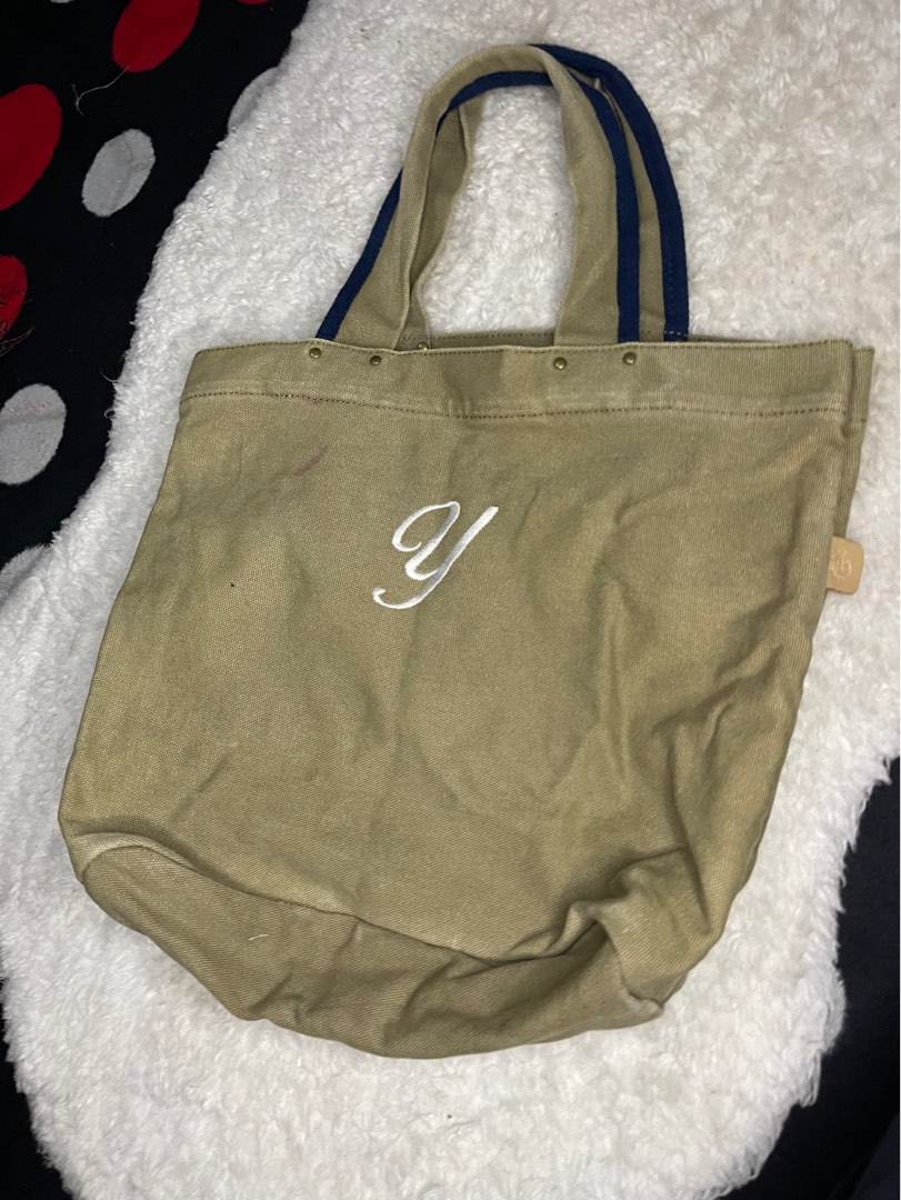 Army Green Canvas Tote bag, Women's Fashion, Bags & Wallets, Tote Bags ...