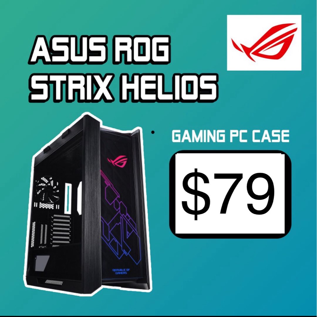 Asus ROG Helios Gaming PC Case Tempered Glass Desktop Used, Computers ...