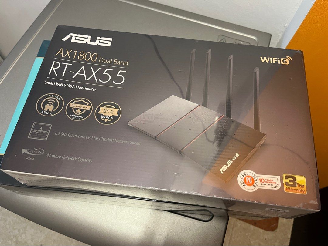 ASUS Router Dual Band 1800 RT-AX55, Computers & Tech, Parts ...