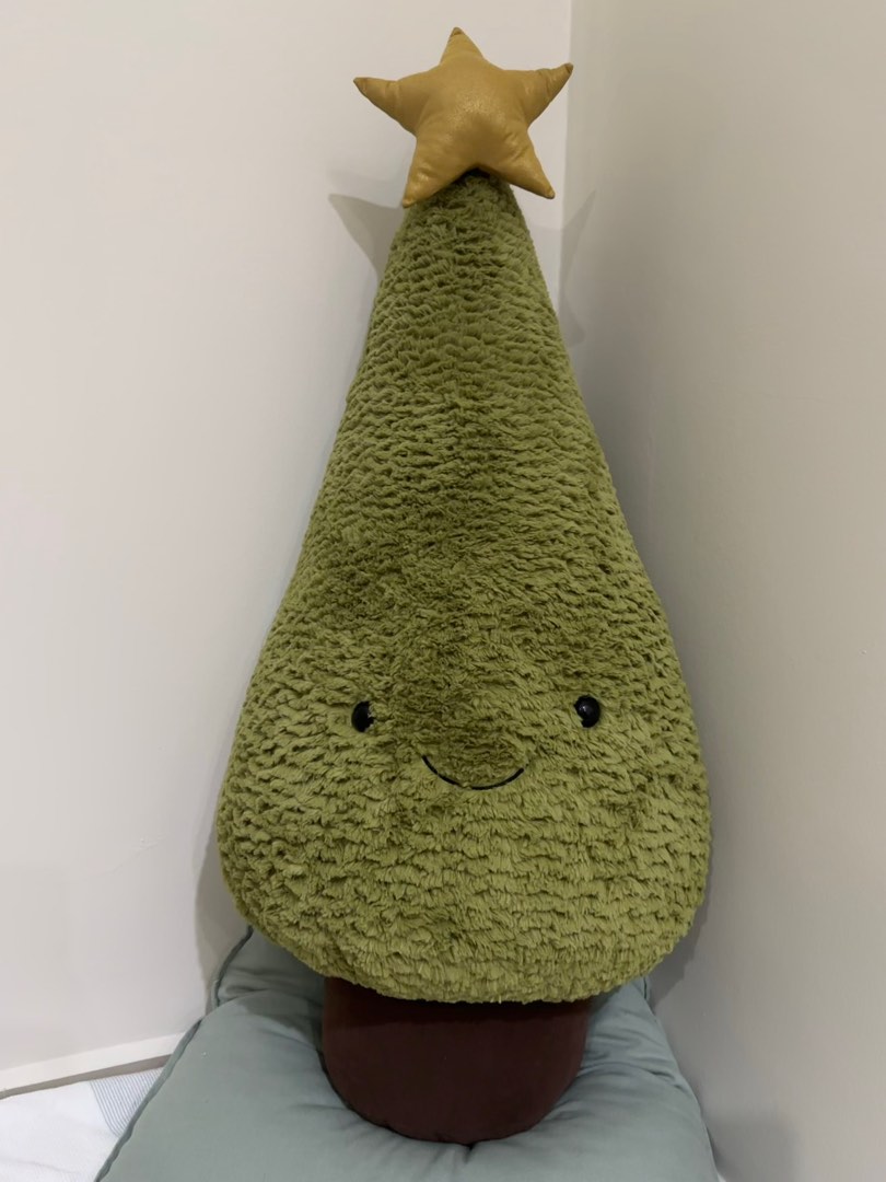 Authentic Jellycat amuseable Christmas tree plush toy, Hobbies & Toys ...