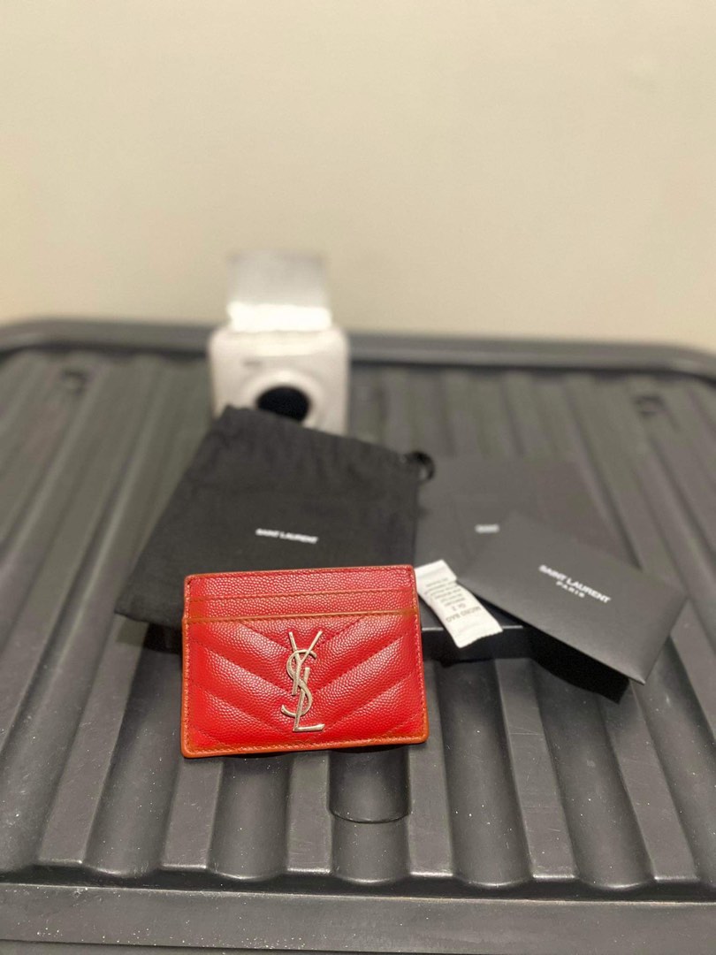 Authentic YSL Yves Saint Laurent Card Holder, Luxury, Bags & Wallets on ...