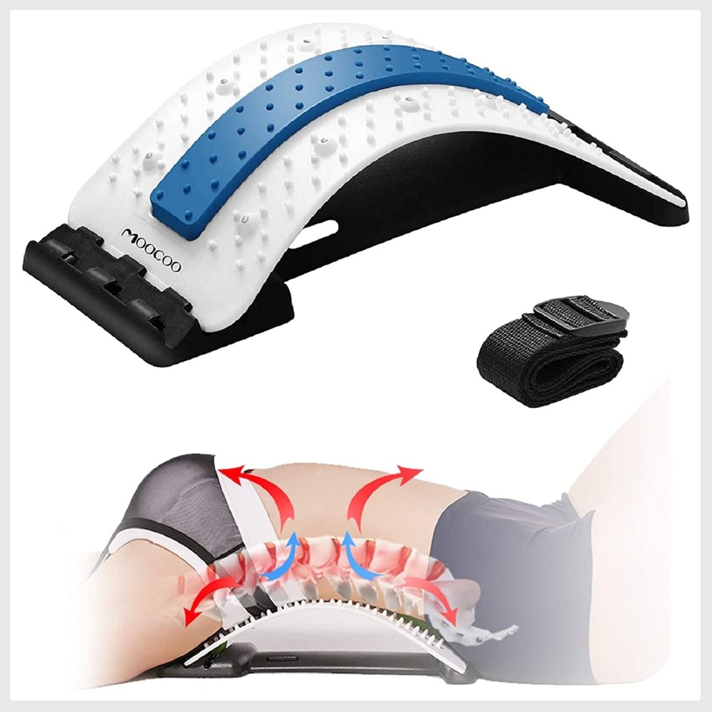 Back Stretcher, Moocoo Lower Back Pain Relief Device with Magnet, Multi ...