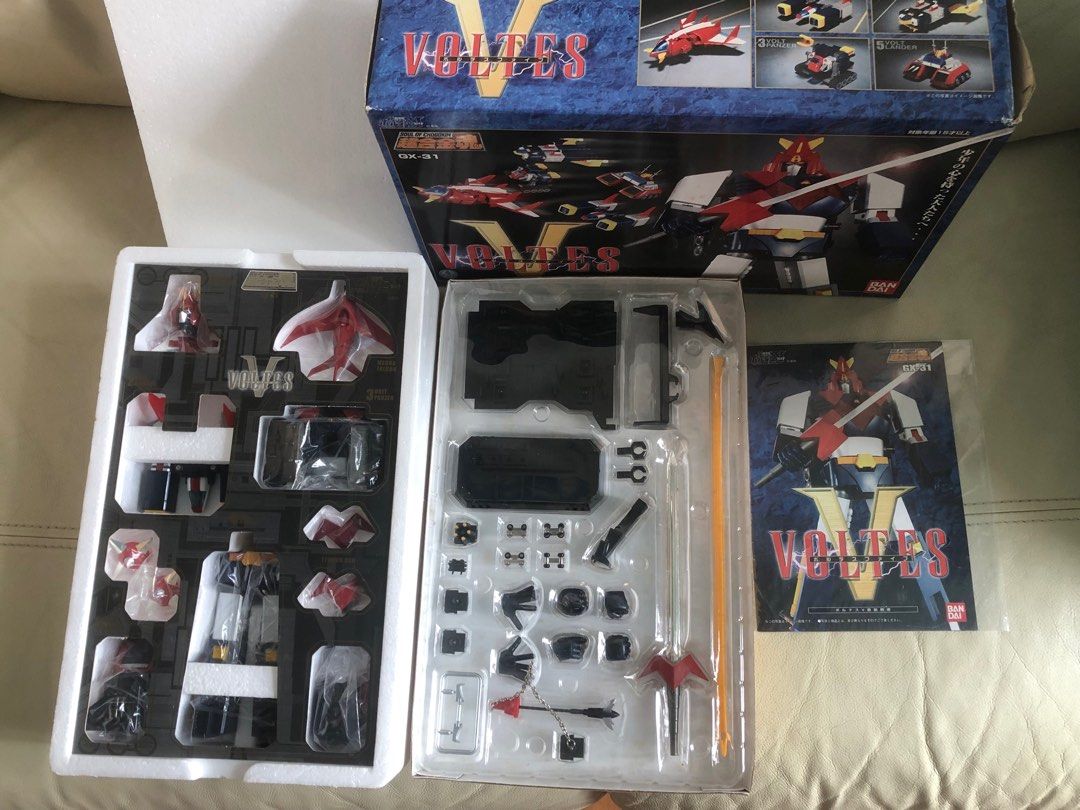 Bandai 日版 超合金魂 初版 GX-31 V型電磁俠超合金, 興趣及遊戲, 玩具 & 遊戲類 - Carousell